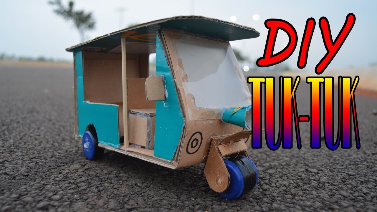 How to Make a Powered Richshaw (Tuk Tuk) - Diy At Home - YouTube