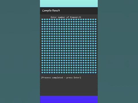 How To Print Dimond In C Programming Languages #programminglanguage - YouTube
