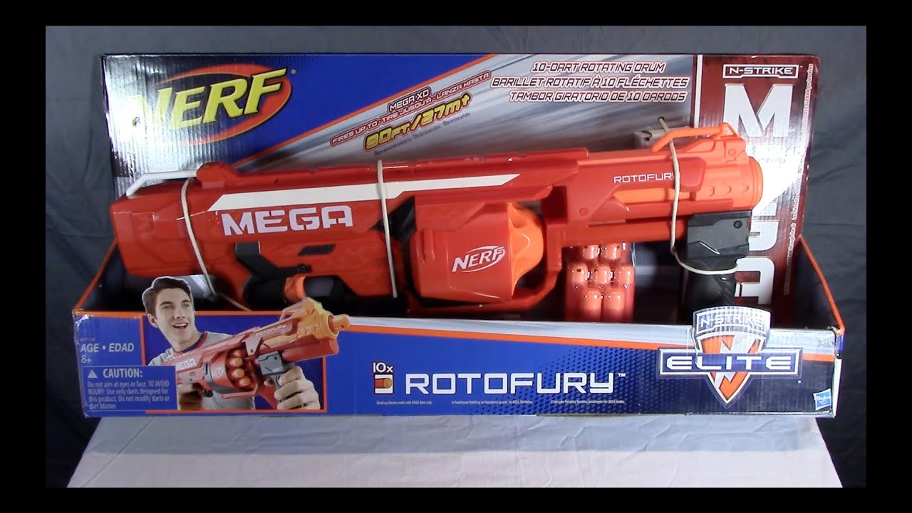 New Nerf! N-Strike Elite MEGA Rotofury - YouTube