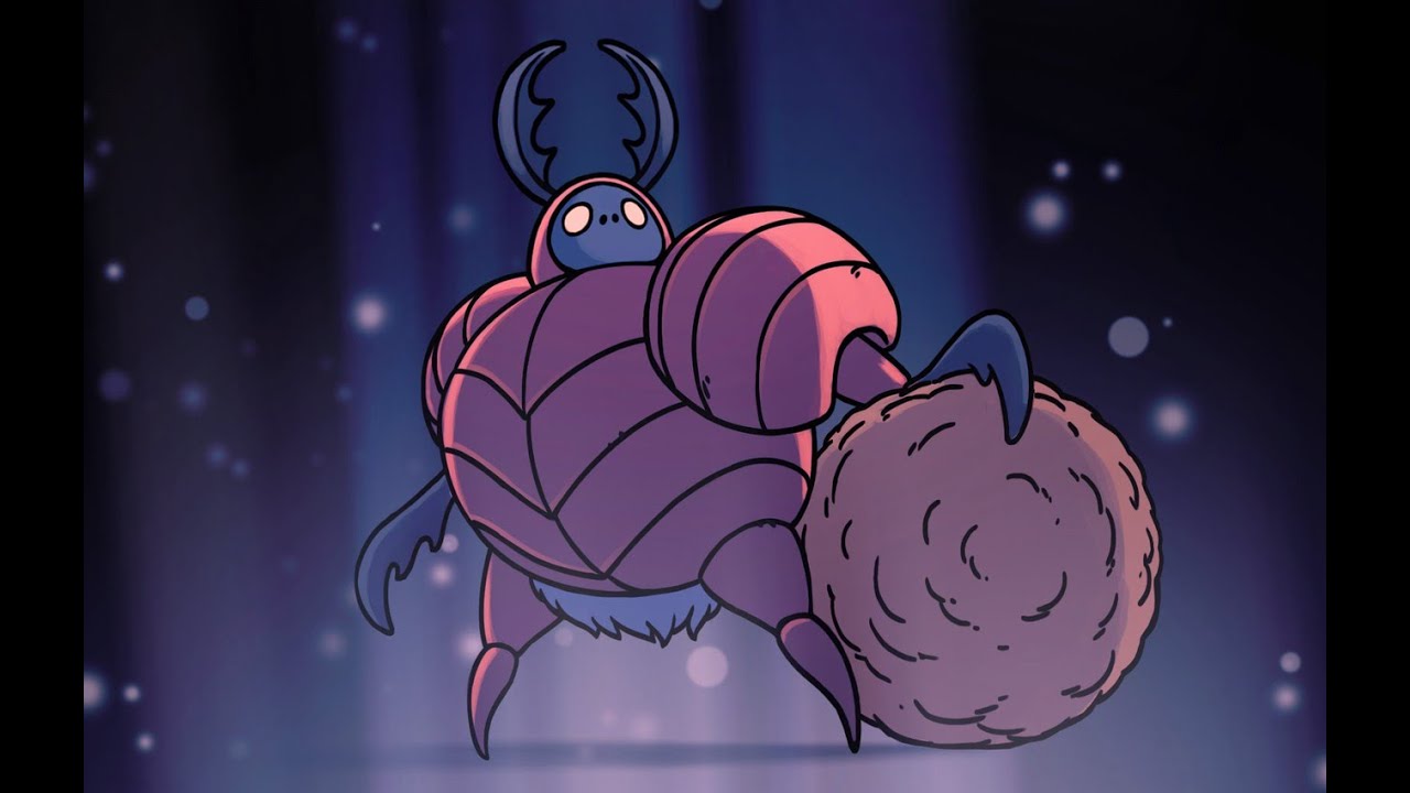 Hollow Knight Dung Defender Boss fight - old nail and 5 health - YouTube
