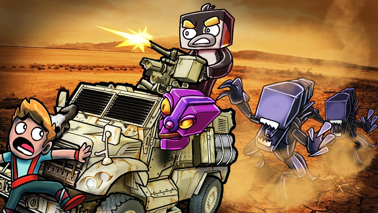 Minecraft | BUILD TO SURVIVE ALIENS - Alien Swarm Attacks! (Alien ...