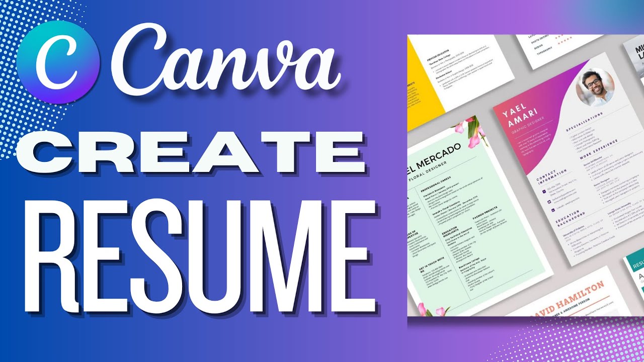 How To Create A Resume In Canva - YouTube