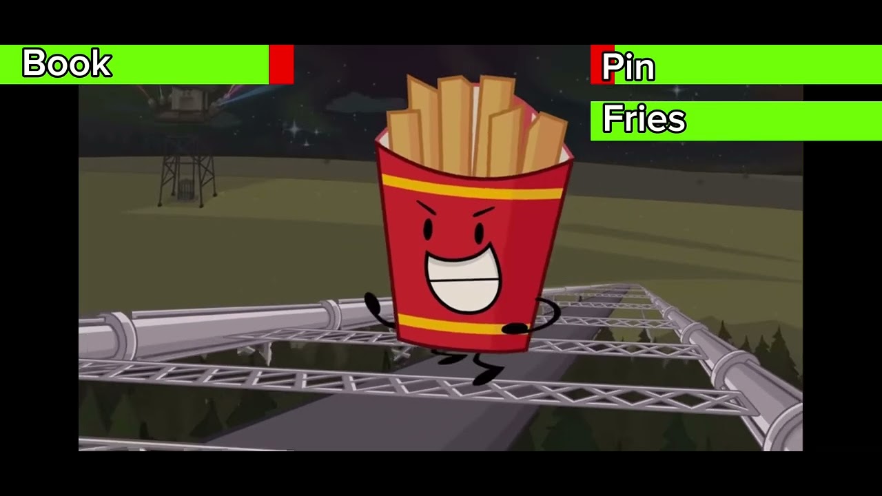 BFDIA 18 final battle with healthbars - YouTube