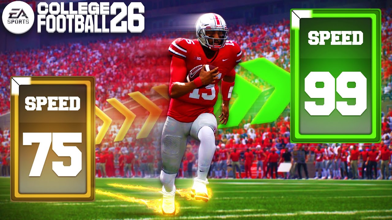 I MAXED OUT MY QUARTERBACK SPEED! - College Football 26 Road To Glory ...