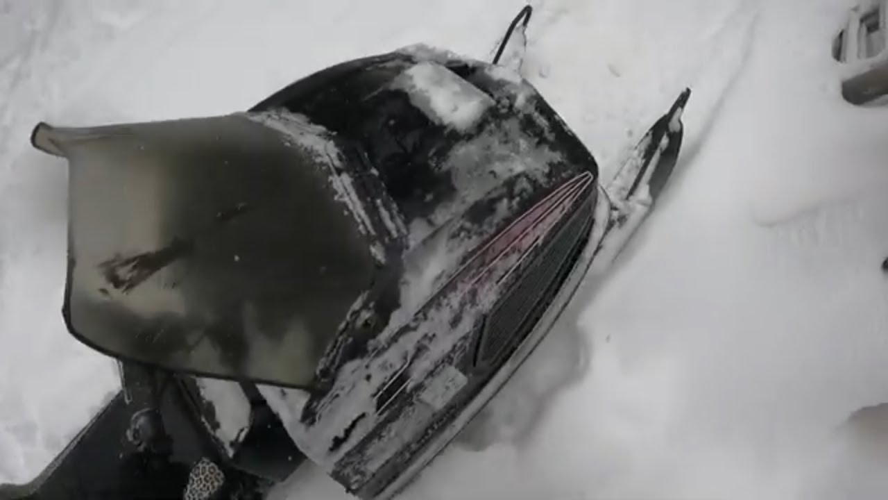 Getting lost riding a snowmobile Snowmobiling on the roads around the ...