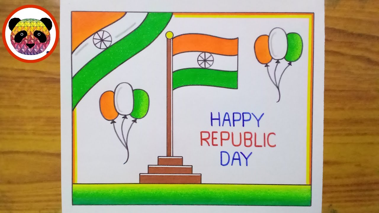 Republic Day Drawing / Republic Day Drawing Easy Step By Step / 26 ...