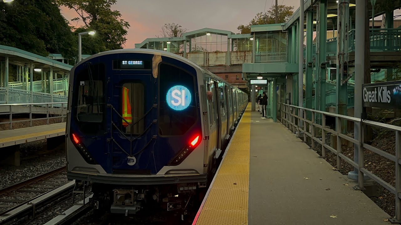 Staten Island Railway: SIR Local & Express Train Action w/ R211S ...