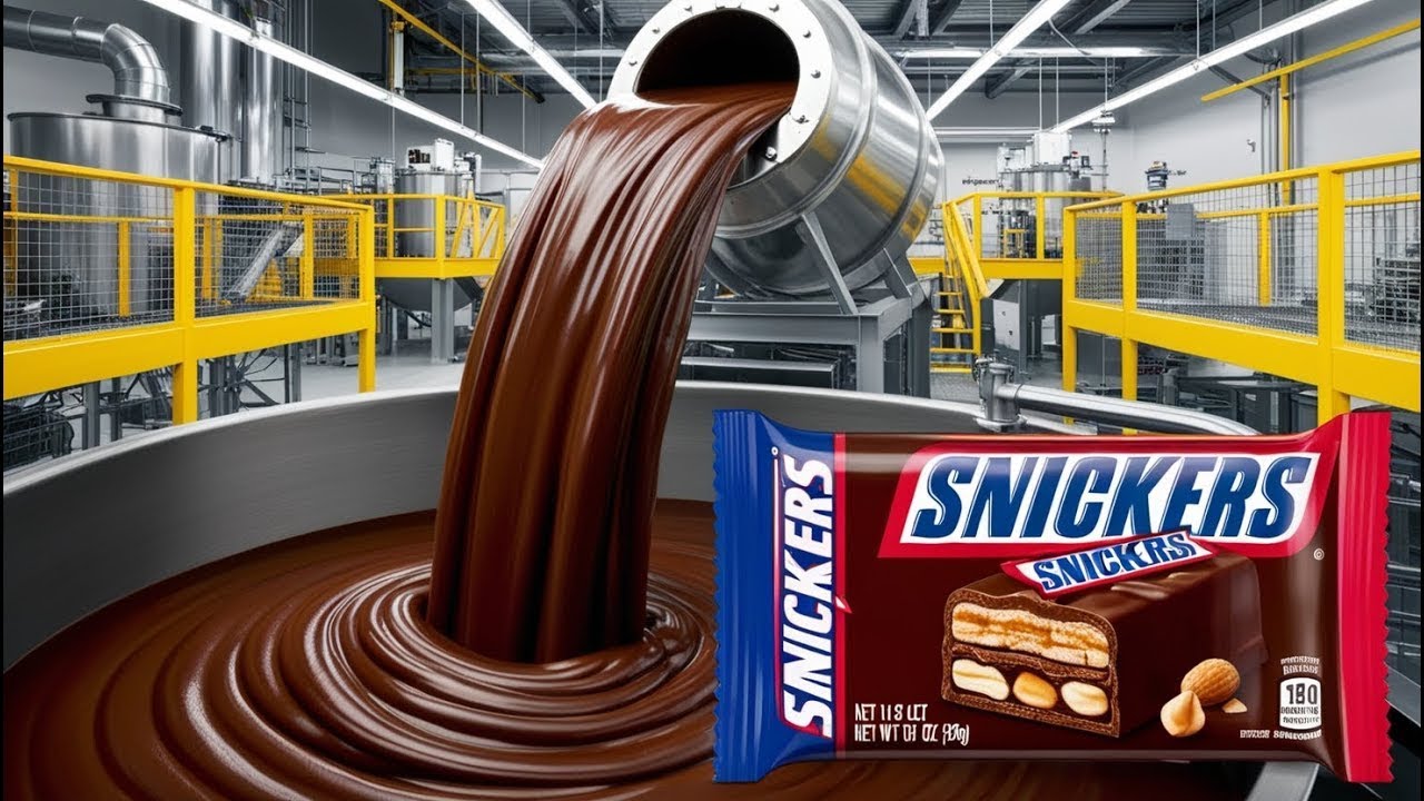 Inside the Snickers Mega Factory 🏭 | The Secret Behind Making Delicious ...