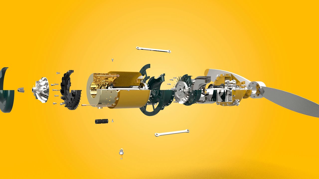 Propeller-engine Animation - YouTube