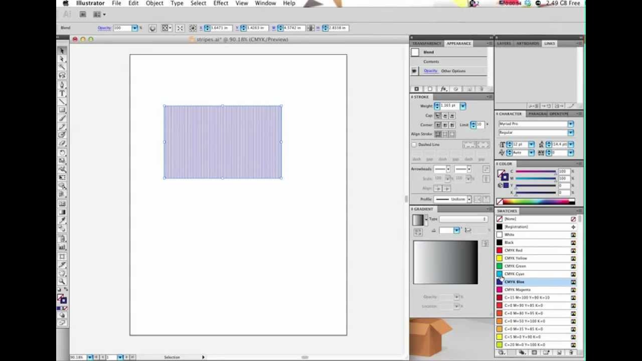 Quick masked diagonal lines in Adobe Illustrator - YouTube
