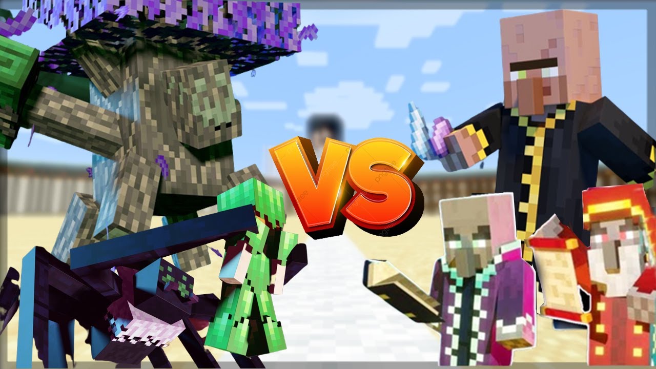 Minecraft: BLUE SKIES TORNEIO ! - BATALHA DE MOBS - YouTube