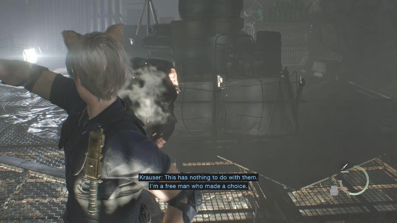 Resident Evil 4 remake kinfe fight no damage - YouTube