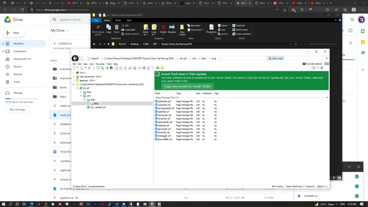 Paano i-extract ang RPF file for FiveM Compatibility - YouTube