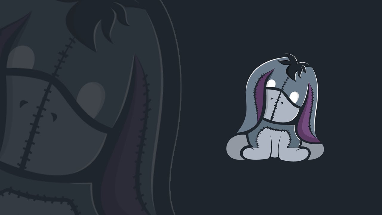 Creepy Eeyore | Mascot Logo Design - Speed Art (Adobe Illustrator ...