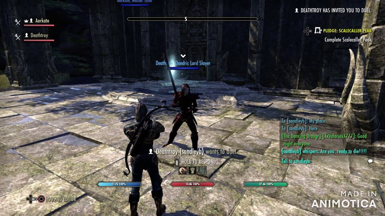 Eso Werewolf Fight Video Game Play Mmorpg Youtube