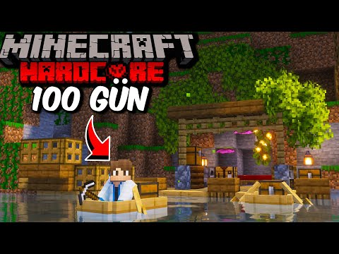 Minecraft Hardcore'da ISSIZ ADADA 100 Gün Hayatta Kalmak! İşte Olanlar...