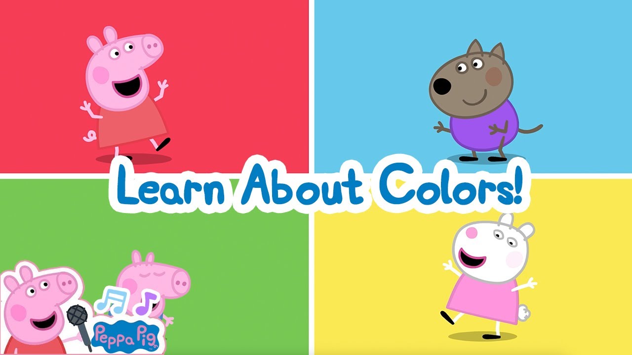 Peppa Pig Songs Learn About Colors Song! 🍎 Back to School 🐷 Nursery ...