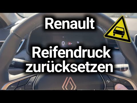 Renault Reifendruck zurücksetzen - Reifendrucküberwachung Reset - Clio 5 - Anleitung! 🛞🔙
