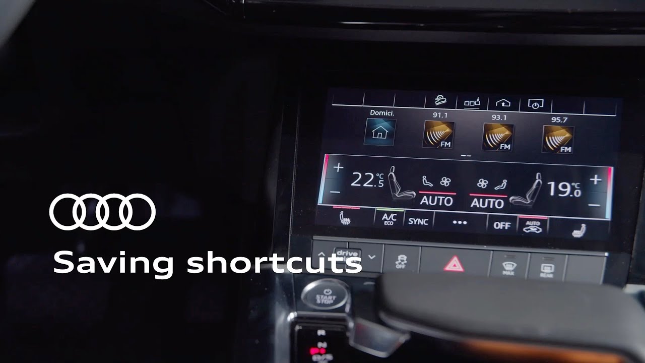 Saving shortcuts on your Audi’s MMI display - YouTube