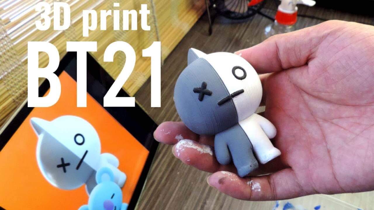 BT21 - 3D printed Van - YouTube