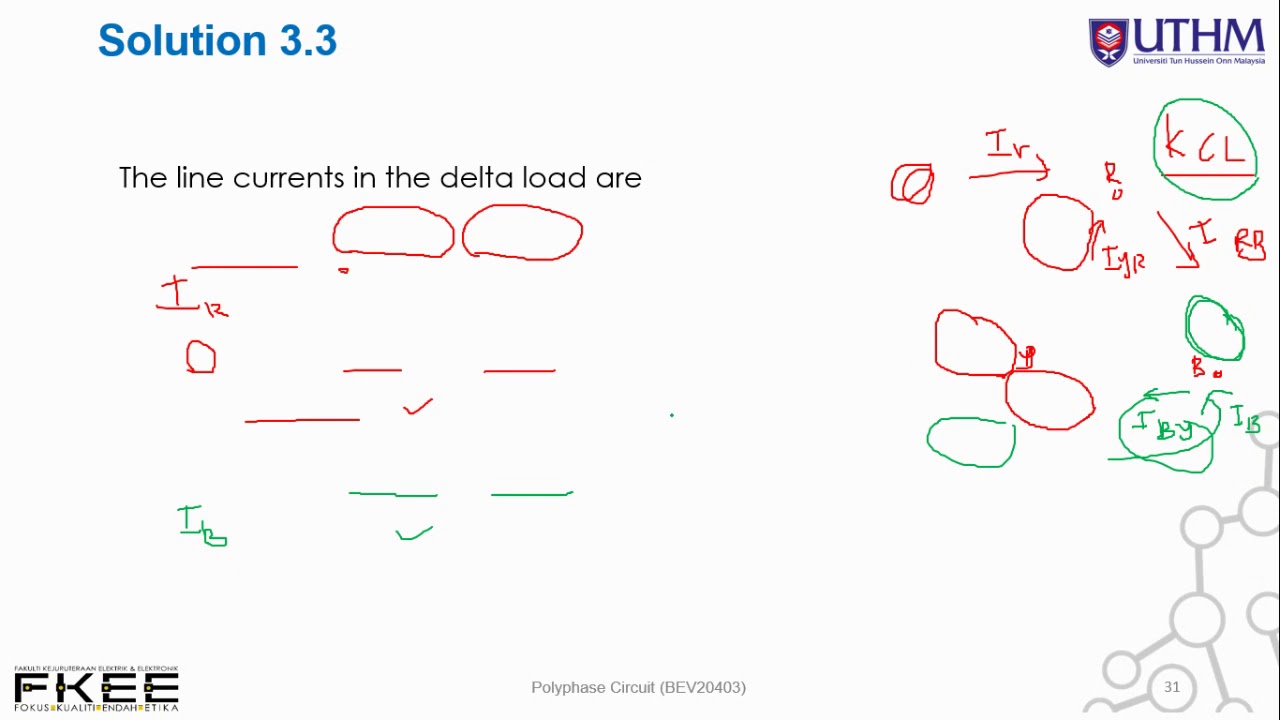 Polyphase Circuit (Topic 3 : Unbalanced 3-Phase System) - Part 2/3 ...