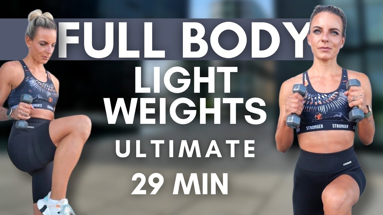 29 Min Full Body Workout Light Weights (Intense Ultimate)💦 SWEATY - YouTube