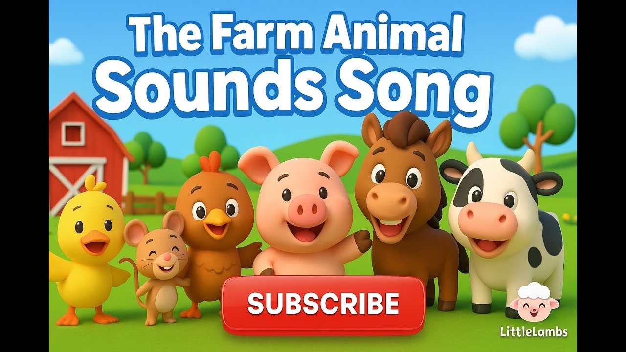 The Farm Animals🐮🐷🐔 | Fun Animal Sounds Song for Kids| Sing Along ...