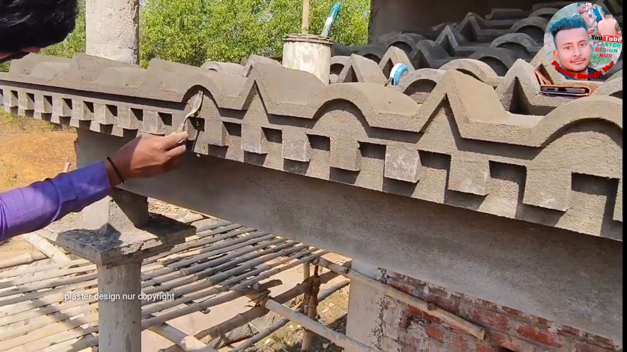 Amezing plastering techniques make new roofsTali 5/4 inchs design with ...