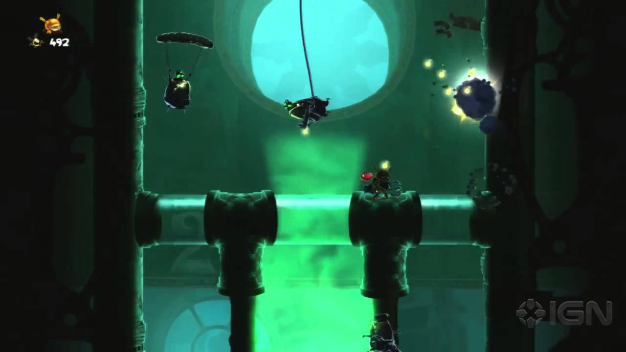 Rayman Legends Walkthrough: 20,000 Lums Under the Sea - Elevator Ambush ...