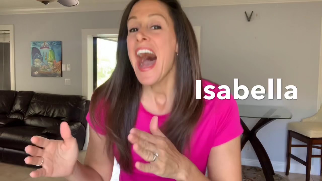 Learn to Spell ISABELLA Toddler Song | Learn to Talk with Patty Shukla ...
