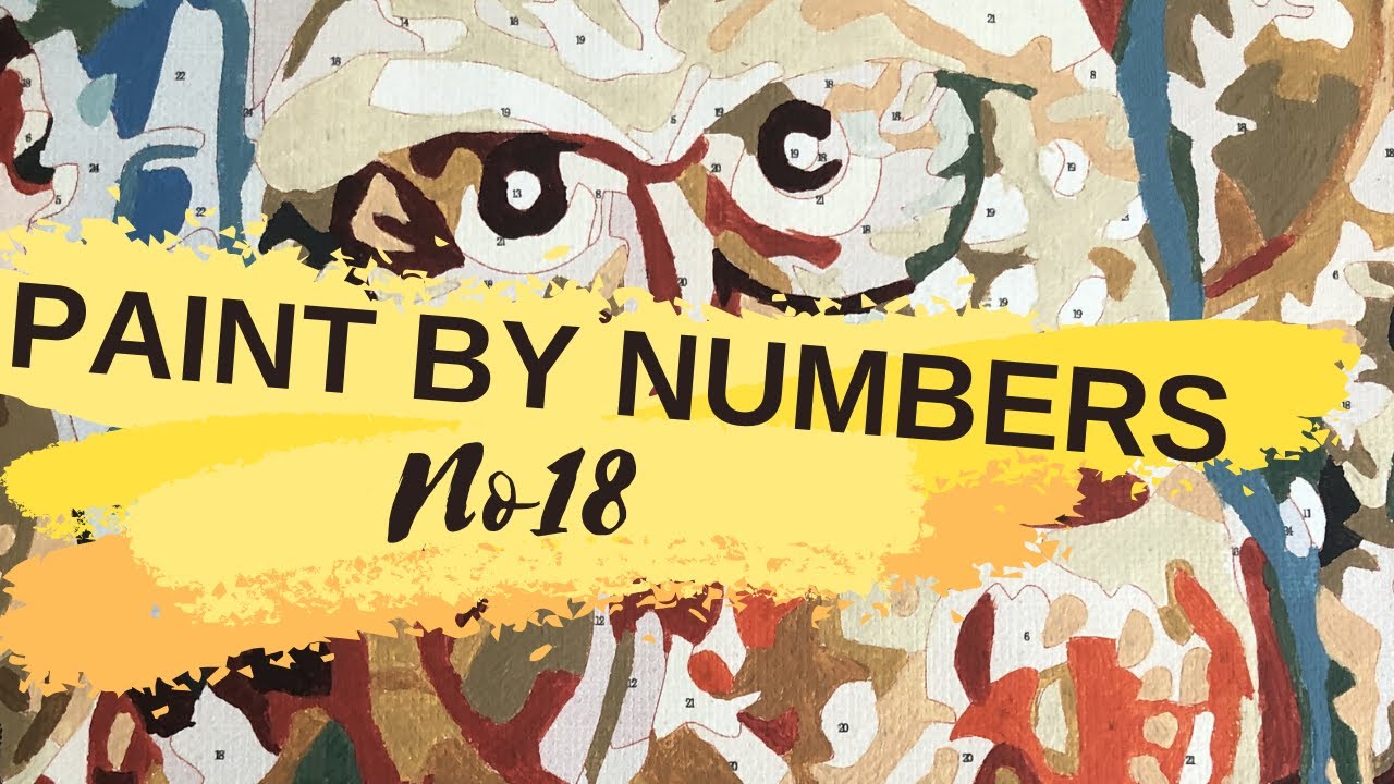 Paint by numbers time lapse - no 18 - YouTube