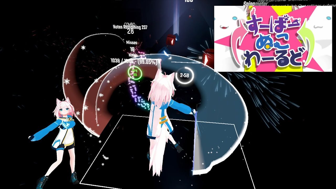 [Beat Saber] Yuikonnu & Ayaponzu＊- super nuko world Full Body Tracking ...