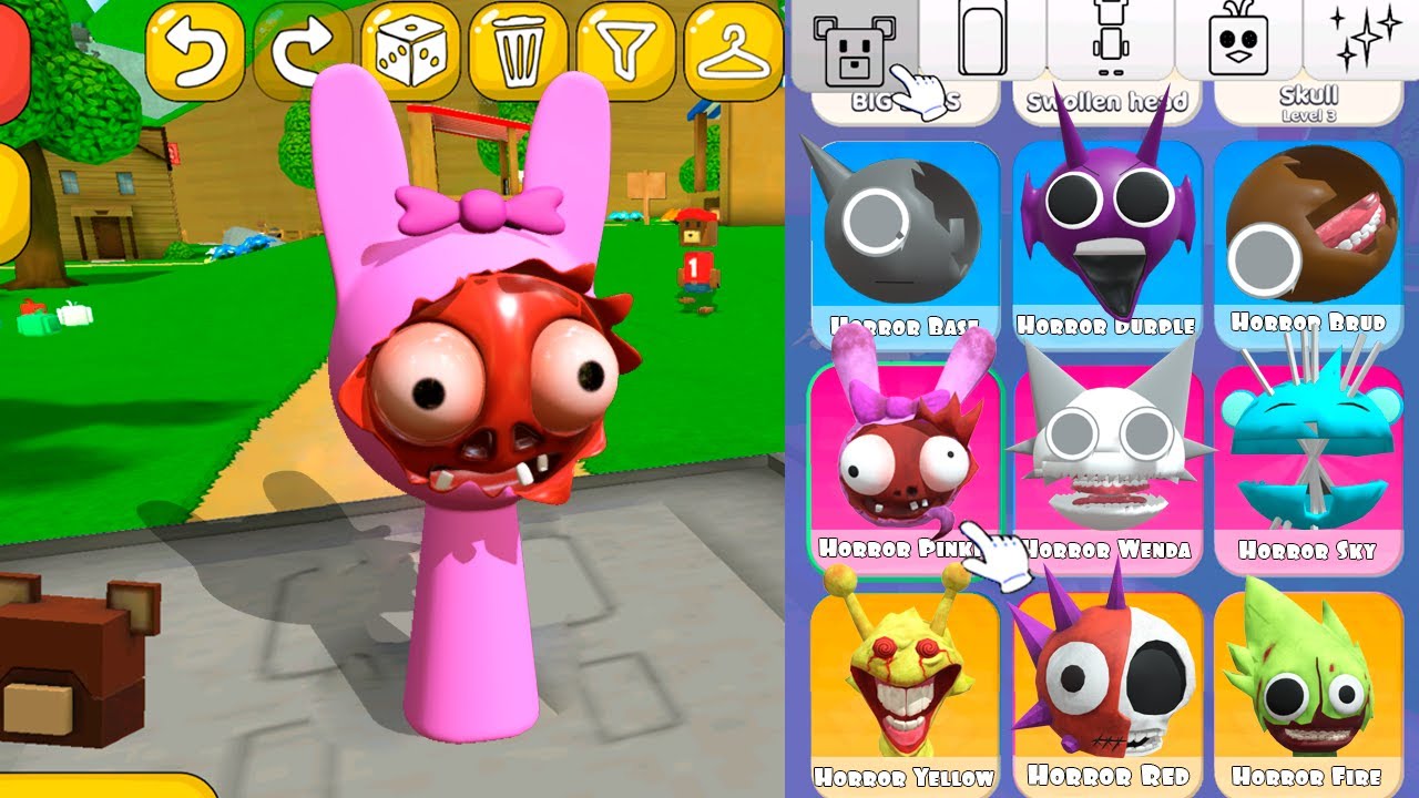 Horror Sprunki Pinki Outfit Wheel of Fortune - Super Bear Adventure ...