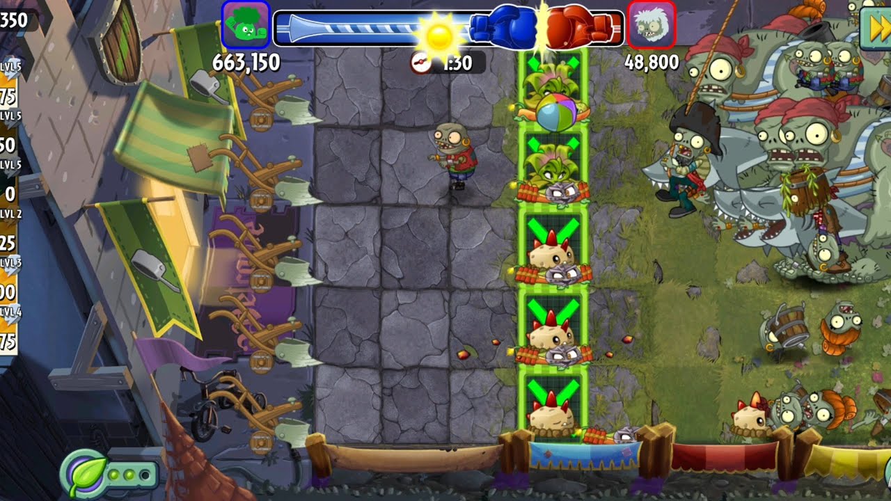 Plants Vs Zombies 2 | Arena Zombie-Bashing Strategy Day 2 - YouTube