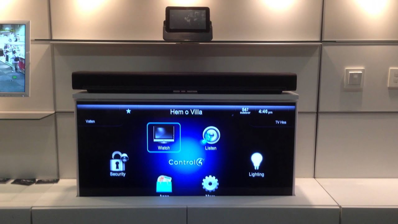 AVIC Control4 Sweden Future Automation TV Lift & SONOS - YouTube