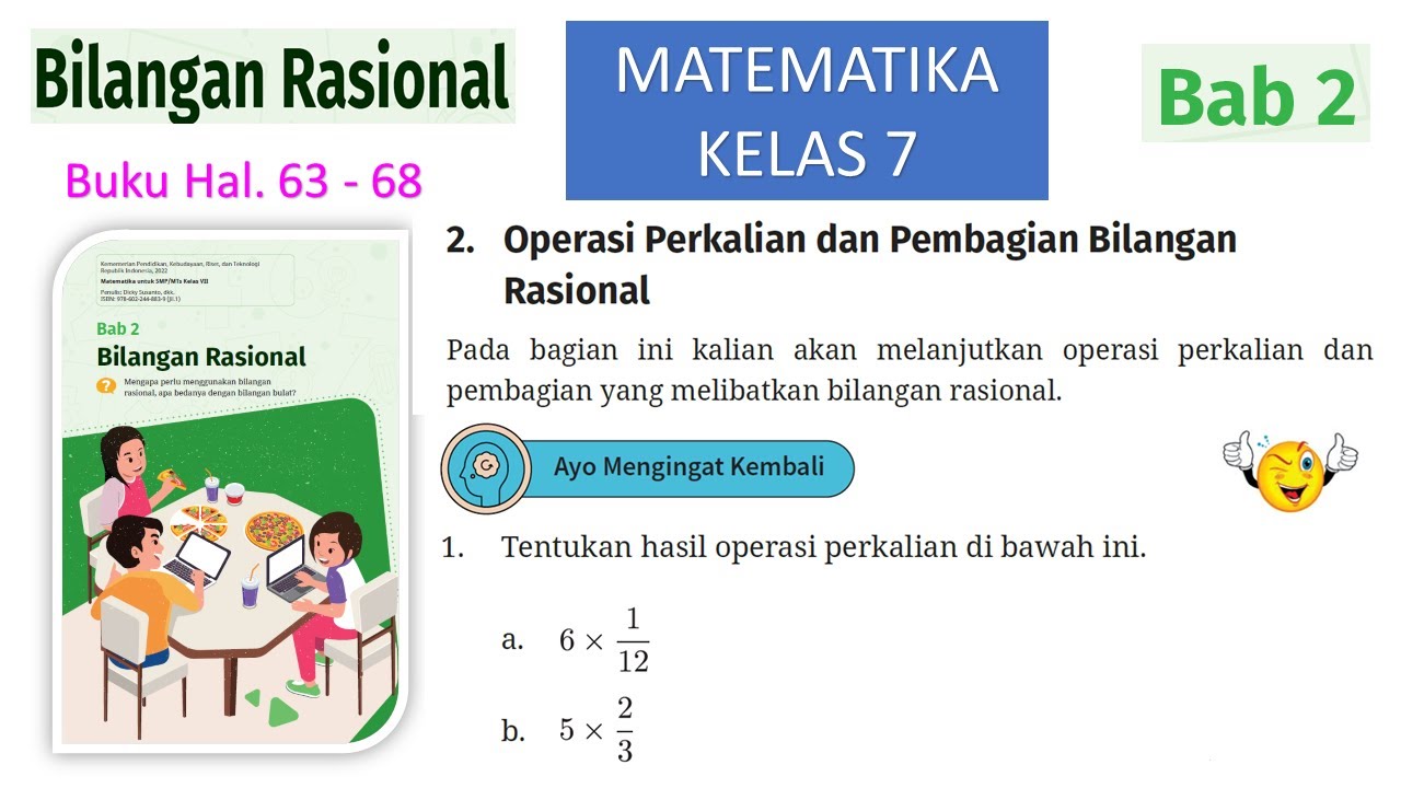 HAL 63-68 PERKALIAN BILANGAN RASIONAL MATEMATIKA SMP KELAS 7 KURIKULUM ...