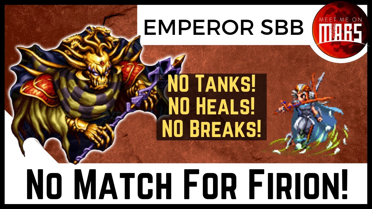 ⚔️EMPEROR SERIES BOSS BATTLE!⚔️ CG Firion DESTROYS Him! | FFBE - YouTube