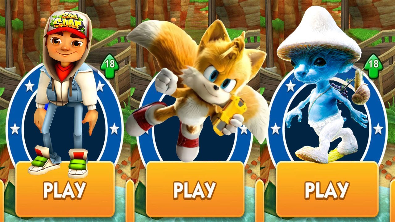 Movie Tails vs Smurf Cat Mushroom Run vs Subway Surfers Bob The Blob vs ...