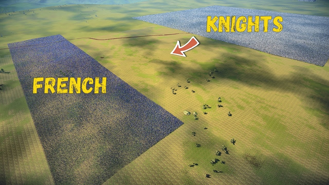 141,000 French Soldiers vs 1 Million Heavy Knights - UEBS 2 - YouTube