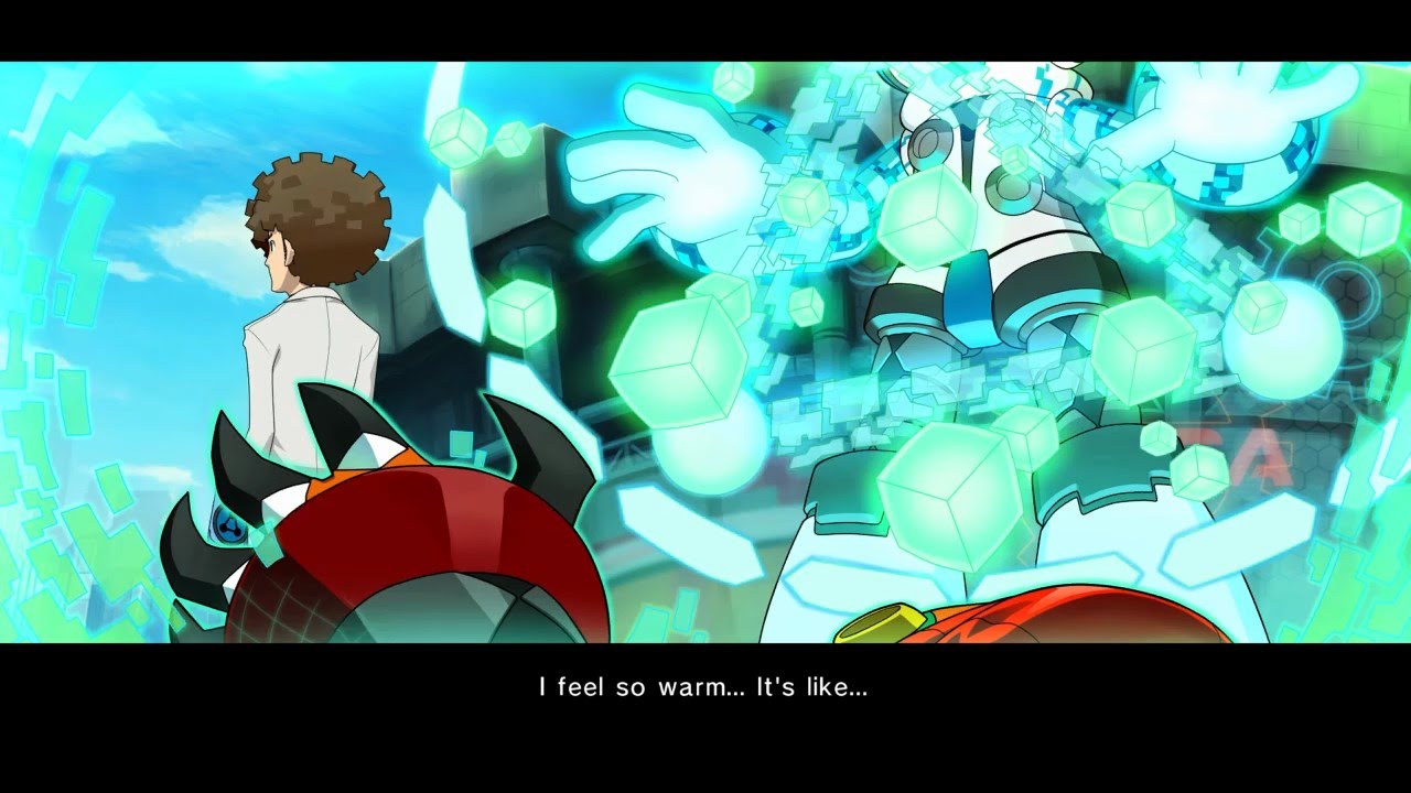 Mighty No. 9 Ray DLC Boss Trinity + Ending - YouTube