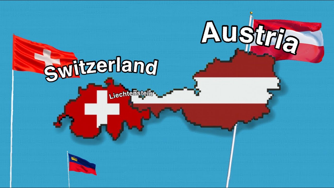Europe Flag Map - Part 6: Alpine States - YouTube