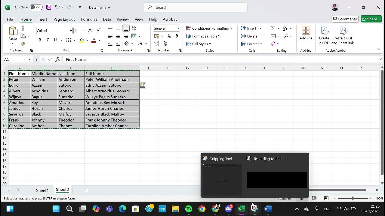 How to Copy and Paste Excel Data as Picture in Microsoft Word - YouTube