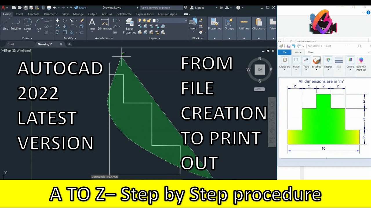AutoCAD 2D 2022 Tutorials in 20 Minutes | AutoCAD Basics for Beginners ...