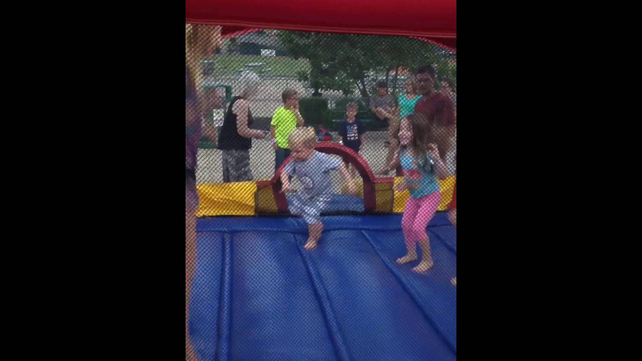 Naturals Baseball bounce house - YouTube