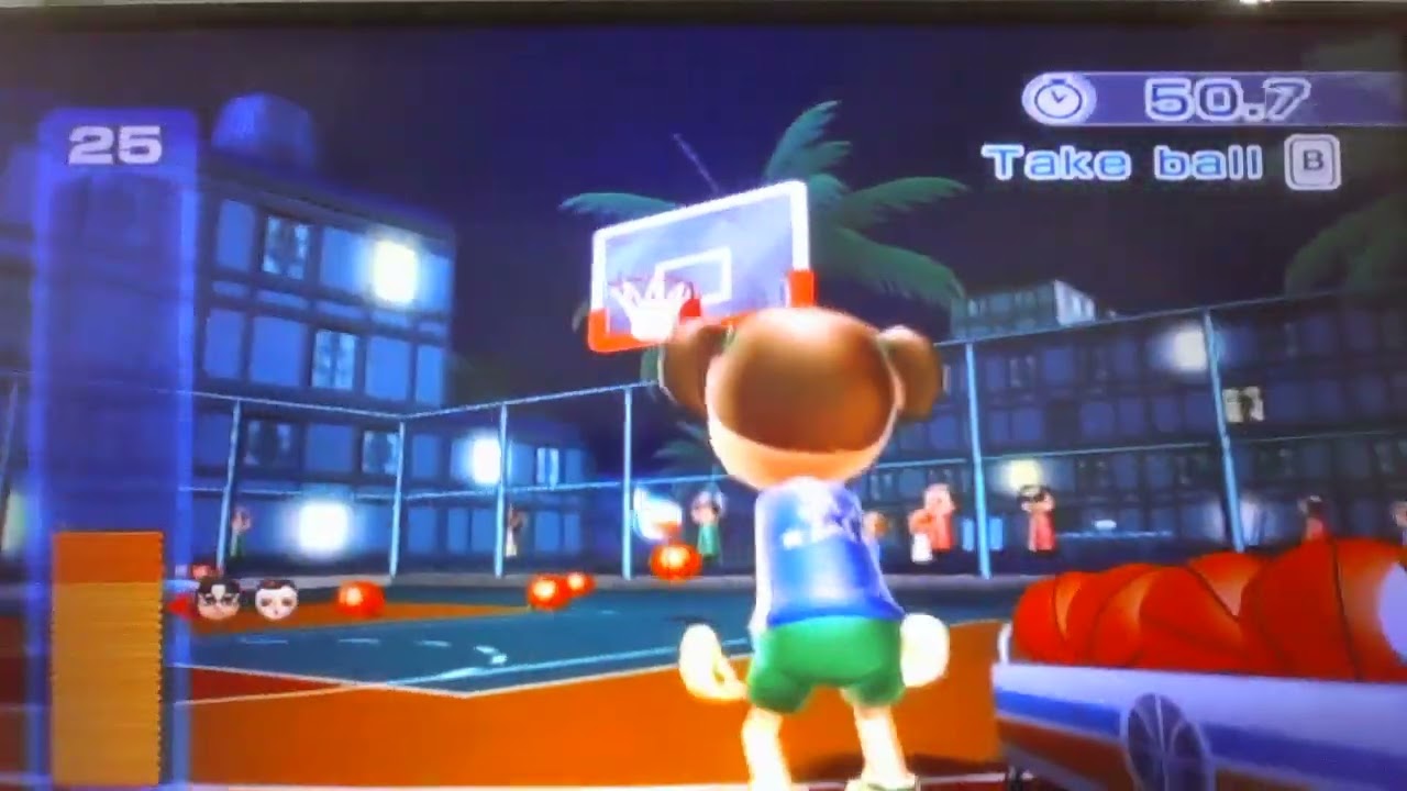 Wii Sports Resort - 3-Point Contest (Me and Midori vs Larry and Asami ...