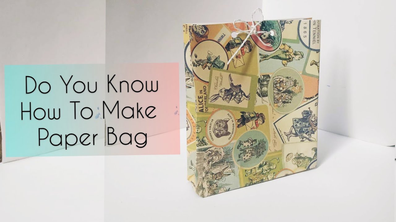 How To Make Paper Bag | Paper Bag Making At Home | Paper Bag Easy - YouTube