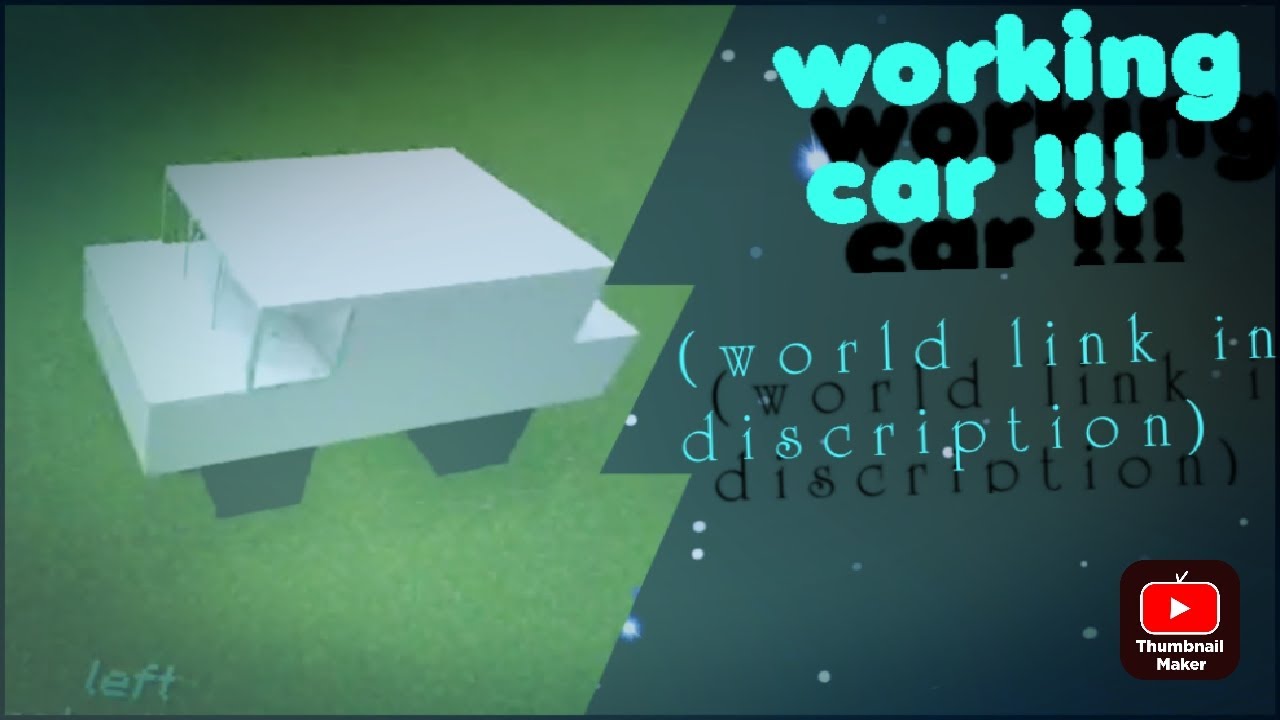 Working Car In Minecraft [with commands] {world link in discription ...