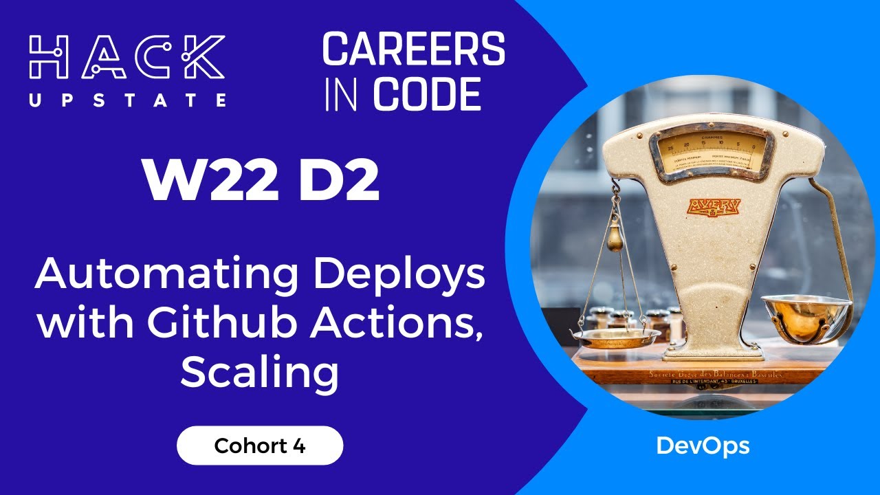 W22D2 C4: Automating Deploys with Github Actions, Scaling - YouTube
