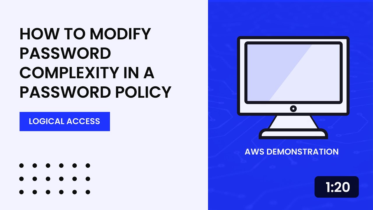 How to Modify Password Complexity in a Password Policy - YouTube