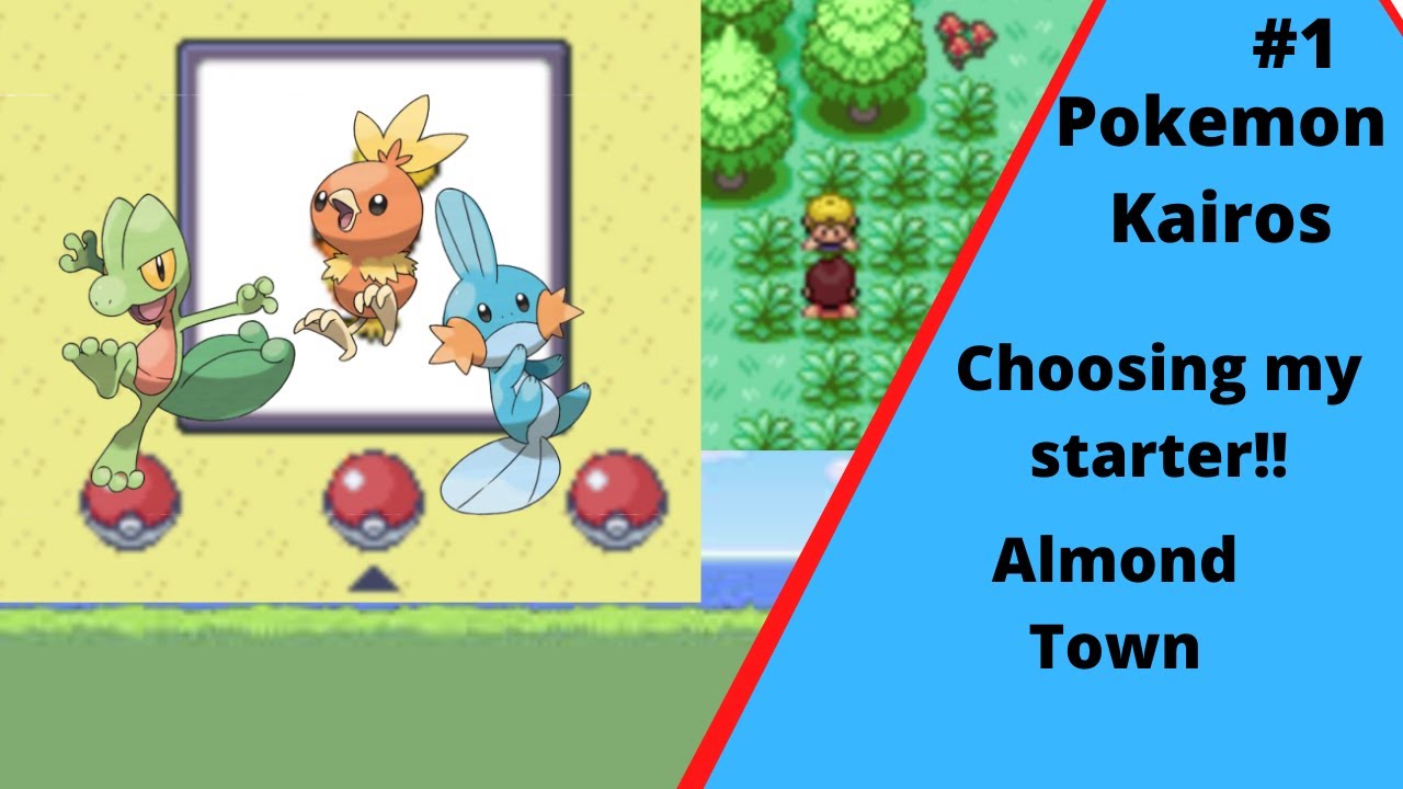 Pokemon Kairos #1 | Choosing my starter! | Santan Road - Almond Town ...